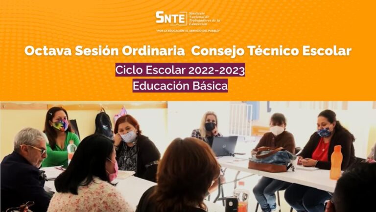 8va Sesión Ordinaria 2023- Consejo Técnico Escolar - SNTE